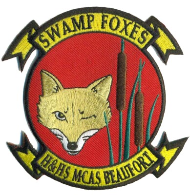 4" USMC Marine Corps Air Wing H&HS Beaufort Swamp Foxes Winky ...