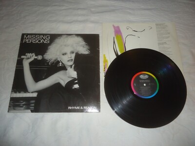 MISSING PERSONS-RHYME & REASON 1984 CAPITOL RECORDS LP ST-12315 EXC. VG+ | eBay