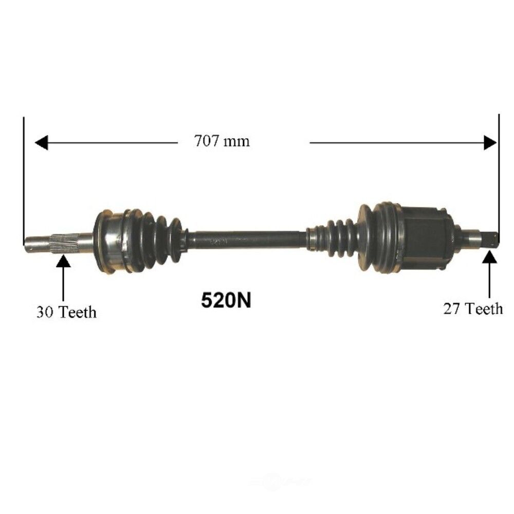 CV Axle Assembly-PDL Autopart Intl 1700-197635 | eBay