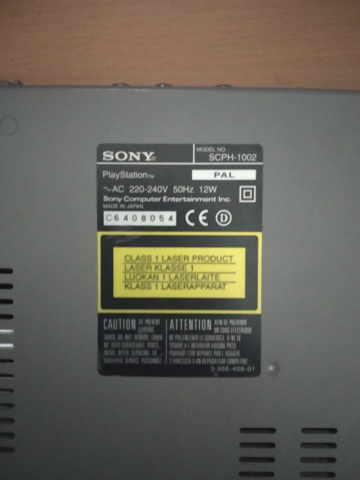 Sony PlayStation 1 SCPH-1002 C | PAL | Gray | Home Console | CIB