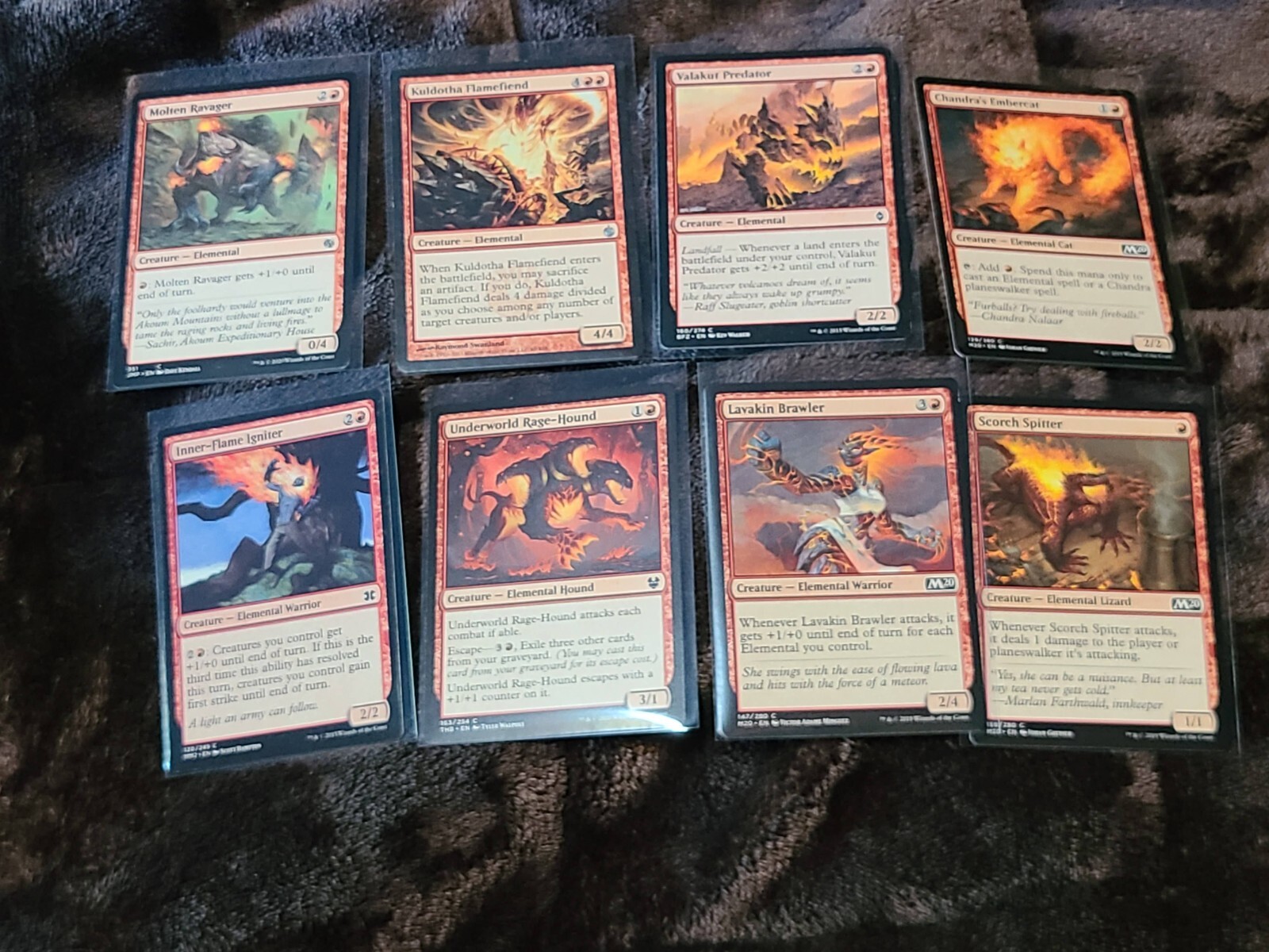 MTG Elemental(FIRE) x8 Scorch Spitter/Underworld rage Hound/Molten ...