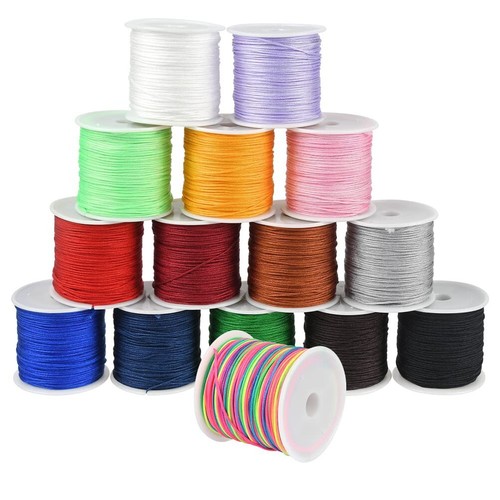 600 Yards 1mm Nylon Beading String Hilo Chino Para Pulseras Chinese ...