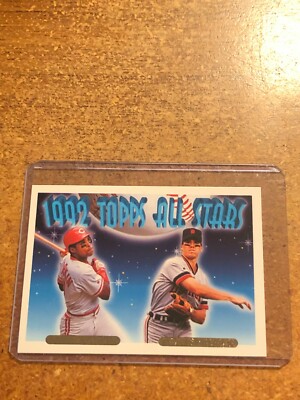 1993 Topps Gold Baseball # 404 All Star Shortstop Barry Larkin Travis ...