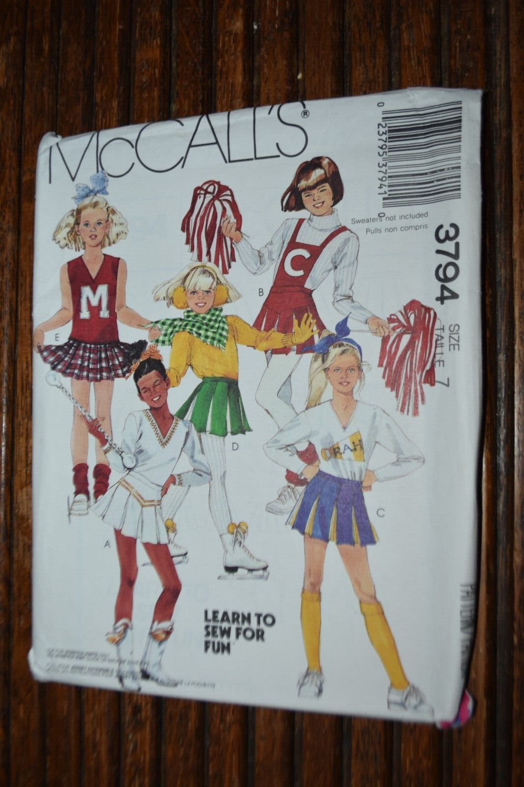 CHEERLEADER BAND SKATER MAJORETTE McCall's Pattern 3794 Sz 7 Uncut | eBay
