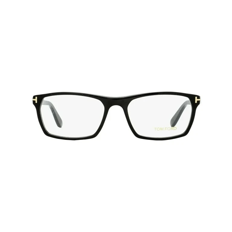 Tom Ford TF5295 001 Black Plastic Rectangle Eyeglasses Frame 56-17-145 ...