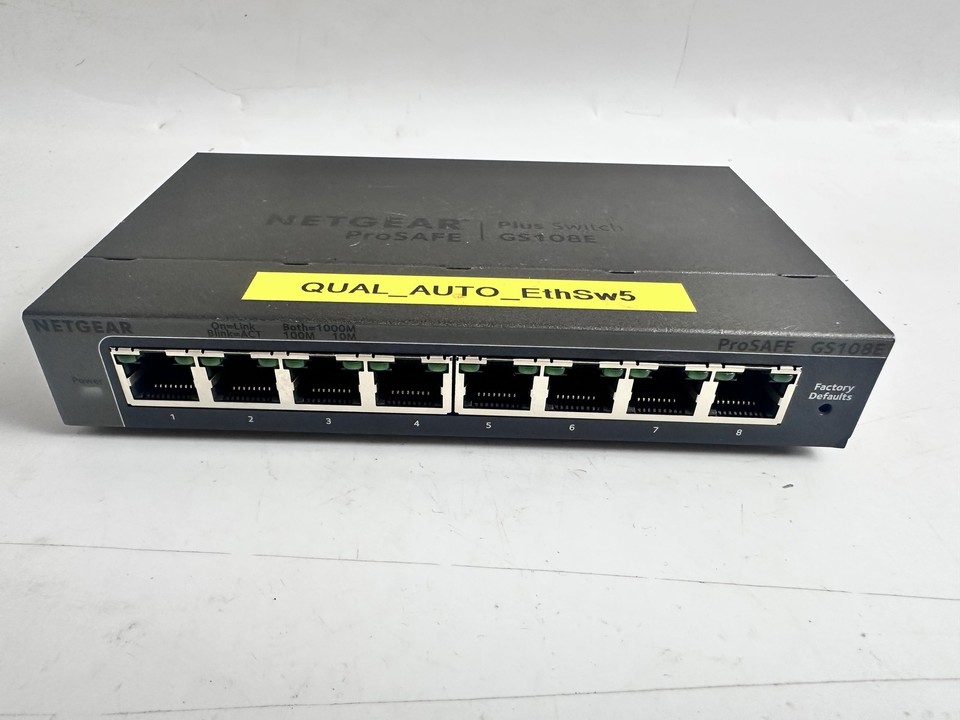 NETGEAR GS108E PROSAFE PLUS 8-PORT GS108Ev3 Gigabit Switch 8 Ports ...