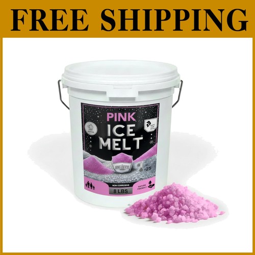 Fast-Acting Pink Ice Melt Granules, Pet Safe Formula | eBay