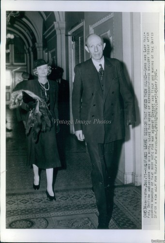 1941 Washington Dc Lord Halifax Lady Halifax 8X10 Historic Vintage ...