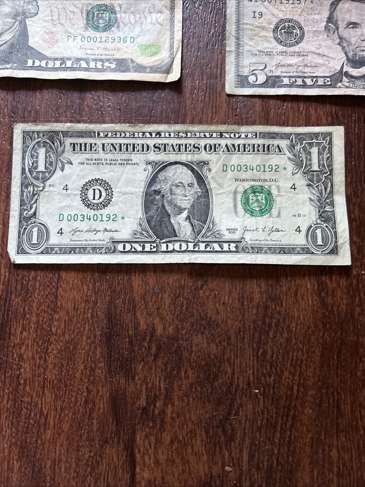 Modern US Note Collection, $20, $10, $5, $1 Star Notes And Low Serial ...