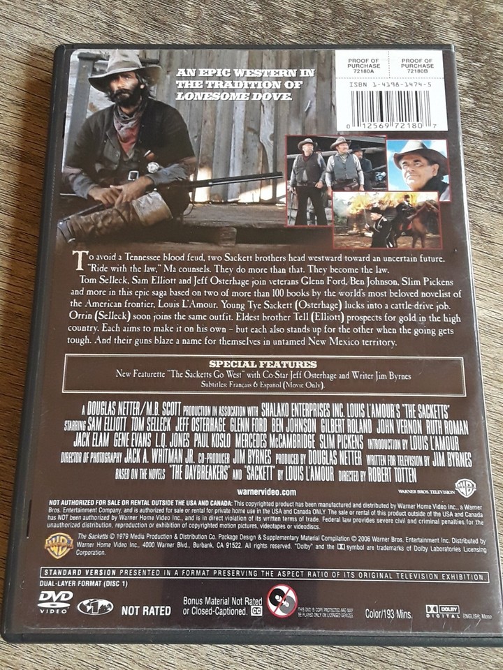 The Sacketts (DVD, 1979) 12569721807| eBay