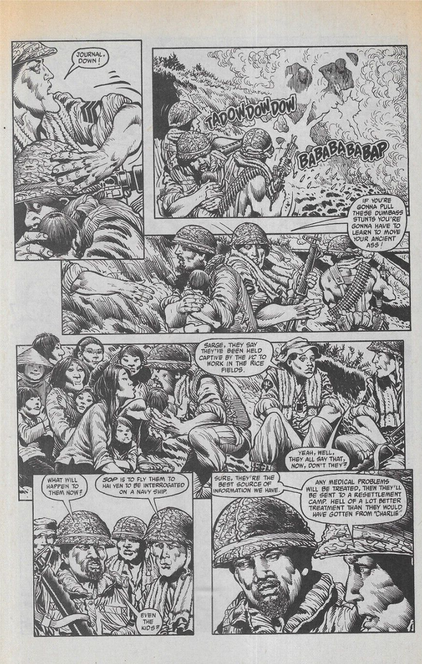 Vietnam Journal Comic 6 Cover A First Print 1988 Don Lomax Clem Robins ...