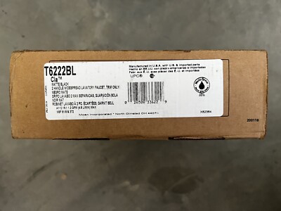 Moen T6222BL Cia Two-Handle Widespread Bathroom Faucet Trim, Matte ...