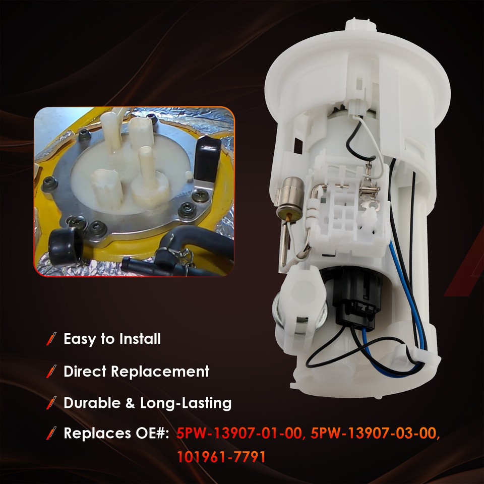 5PW-13907-01-00 Fuel Gas Tank Pump For Yamaha YZF R6S R1 R6 5PW-13907 ...