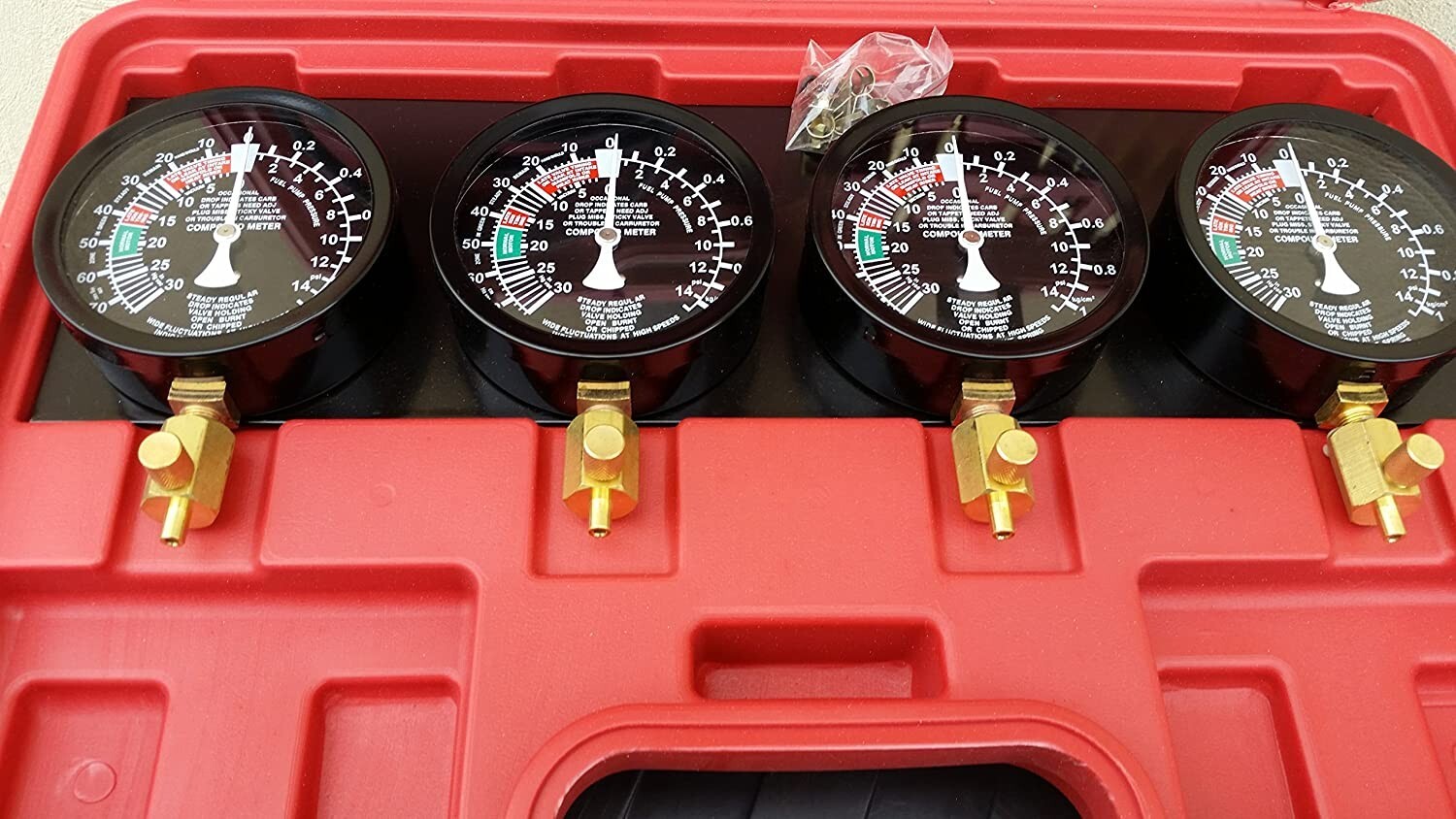 Universal Fuel Vacuum Carburetor Synchronizer Set Carb Sync 4x Gauges ...