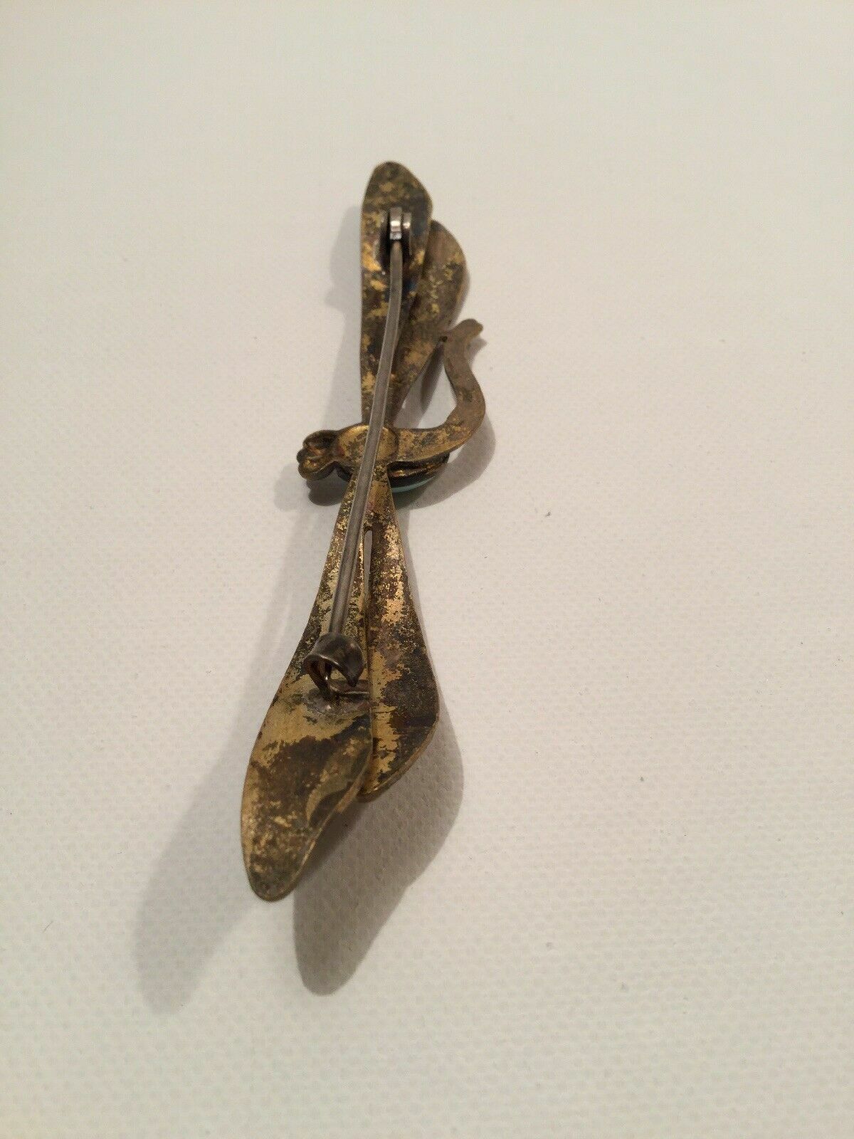 ANTIQUE ART DECO NOUVEAU DRAGONFLY INSECT BLUE GLASS … - Gem