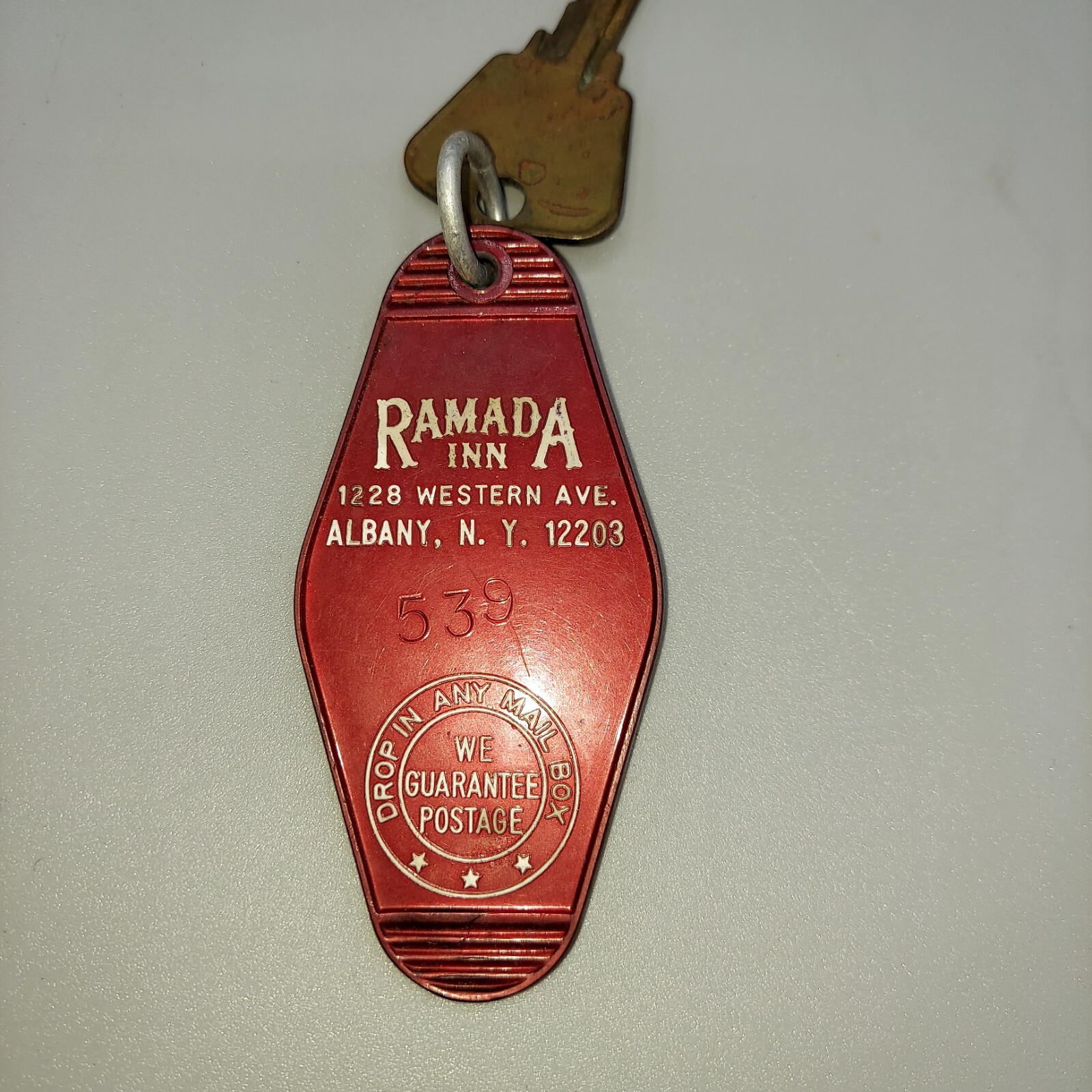 Vintage Ramada Inn Albany New York Hotel Key & Fob Room 539 red | eBay