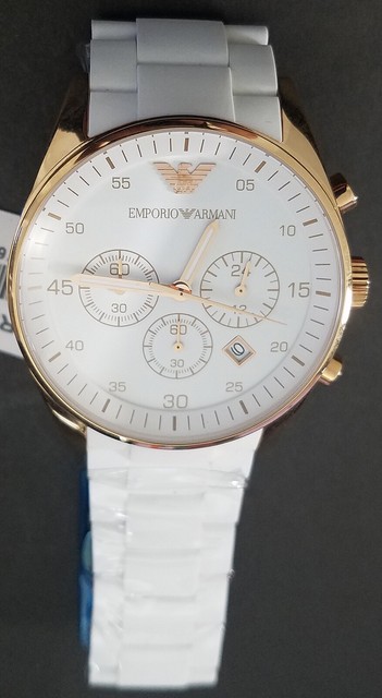 Emporio Armani Sport Men's White Watch - AR5919 for sale online | eBay