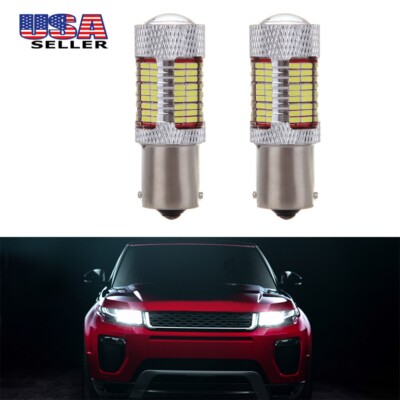 2x Bright White 5008 7506 LED 81 SMD Turn Signal Tail Light 60W Bulbs ...