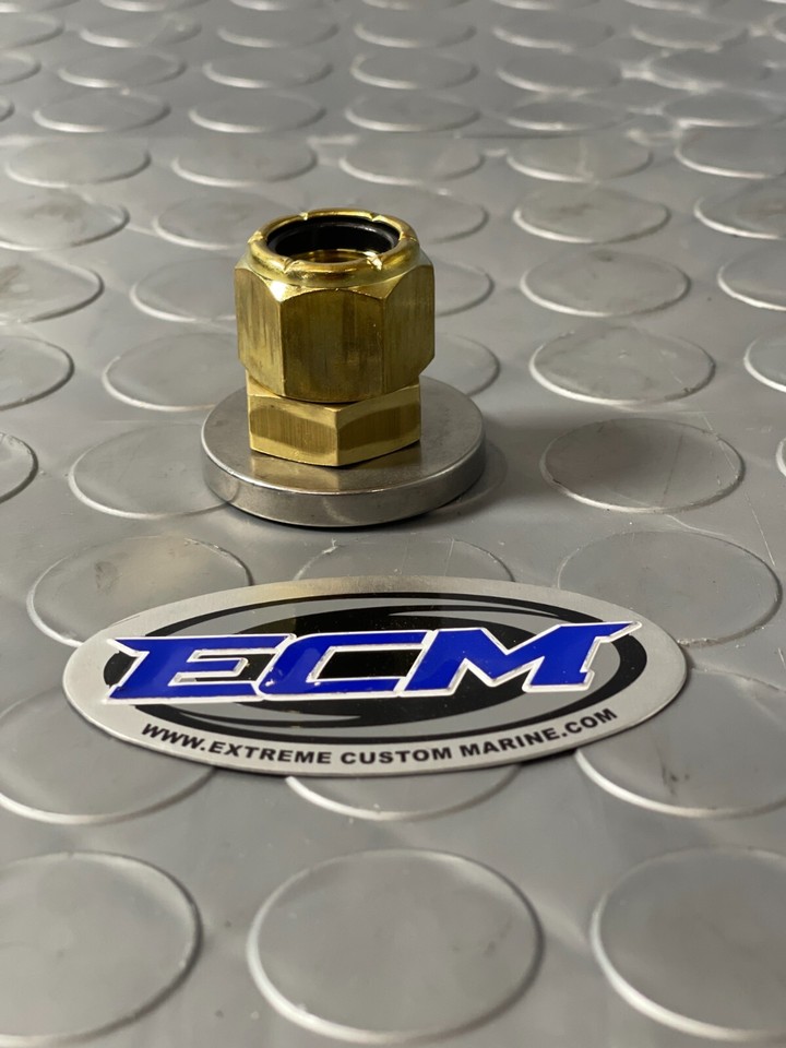 Mercury Mercruiser Quicksilver Propeller Nut Kit Heavy Duty Jam nut 11 ...