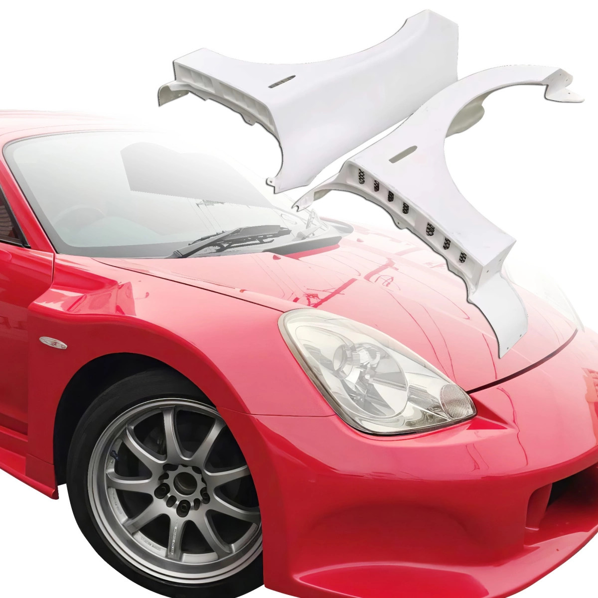 ModeloDrive FRP RLES Wide Body Fenders (front) MRS for MR2 Spyder ...