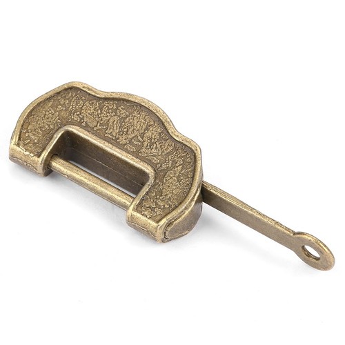 Chinese Vintage Padlock Lock Key For Jewelry Box Drawer Cabinet (Small ...
