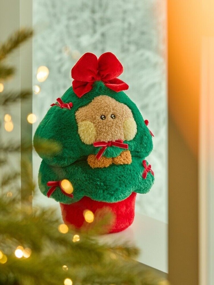 BTS BT21 PETIT HOLIDAY minini Mini Tree Plush Toy Doll SHOOKY Line ...