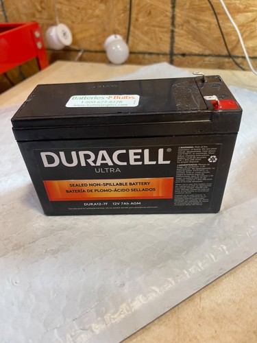 Duracell Ultra Non-Spillable Battery Dura12-7F 12 Volt (R2) | eBay