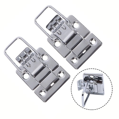 Keep Your Belongings Safe 2 Pcs Chrome Plated Lever Latch for Chest Box ...