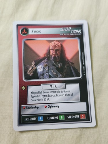 Star Trek CCG - K'mpec - WB Premier Beta 1995 | eBay