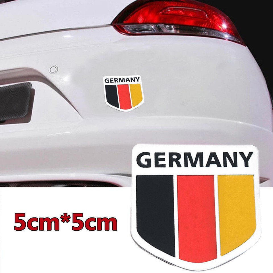 German Germany Flag Logo Car Emblem Metal Badge Decal Sticker Car ...