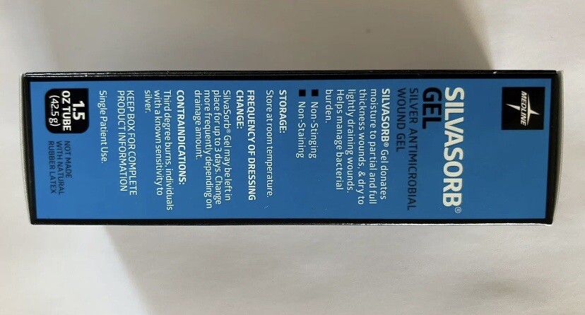 Silvasorb Silver Antimicrobial Wound Gel 1.5oz Tube | eBay
