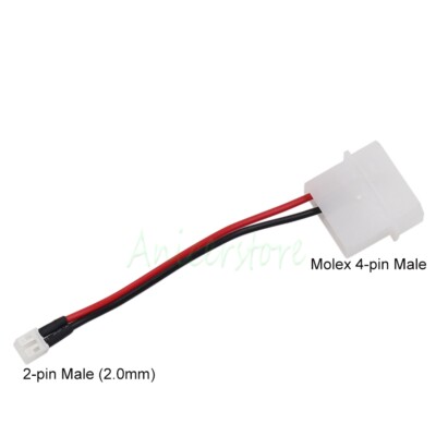 5pcs 4pin Molex to GPU Fan 2pin Extension Power Cable For GPU VGA Video ...