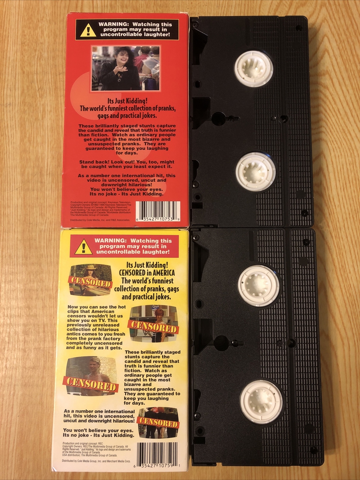 Vintage 1998 Just Kidding (VHS) Censored in America Too Hot for TV ...
