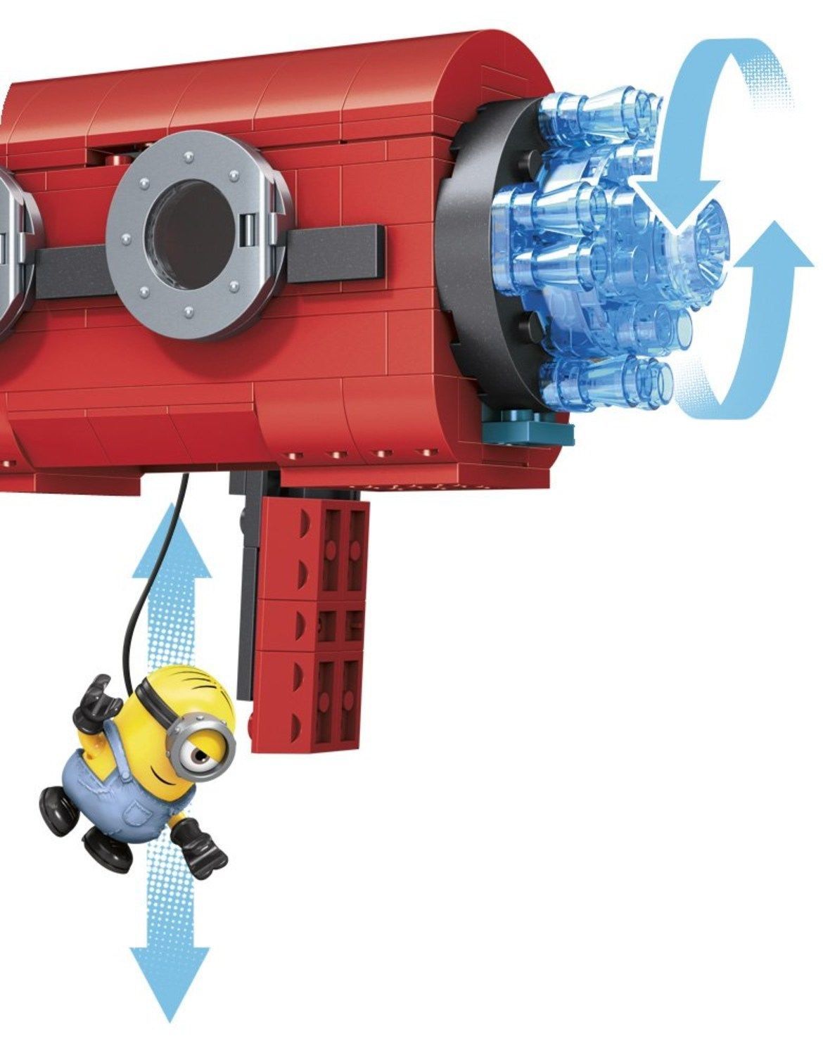 Mega Bloks Minions Supervillain Jet Build it 472 PCS ILLUMINATION ...