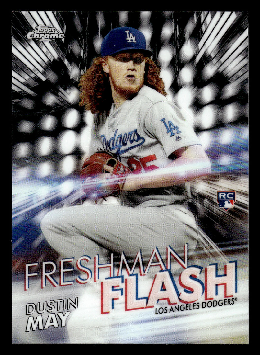 2020 Topps Chrome Dustin May RC Rookie Freshman Flash #FF-4 | eBay