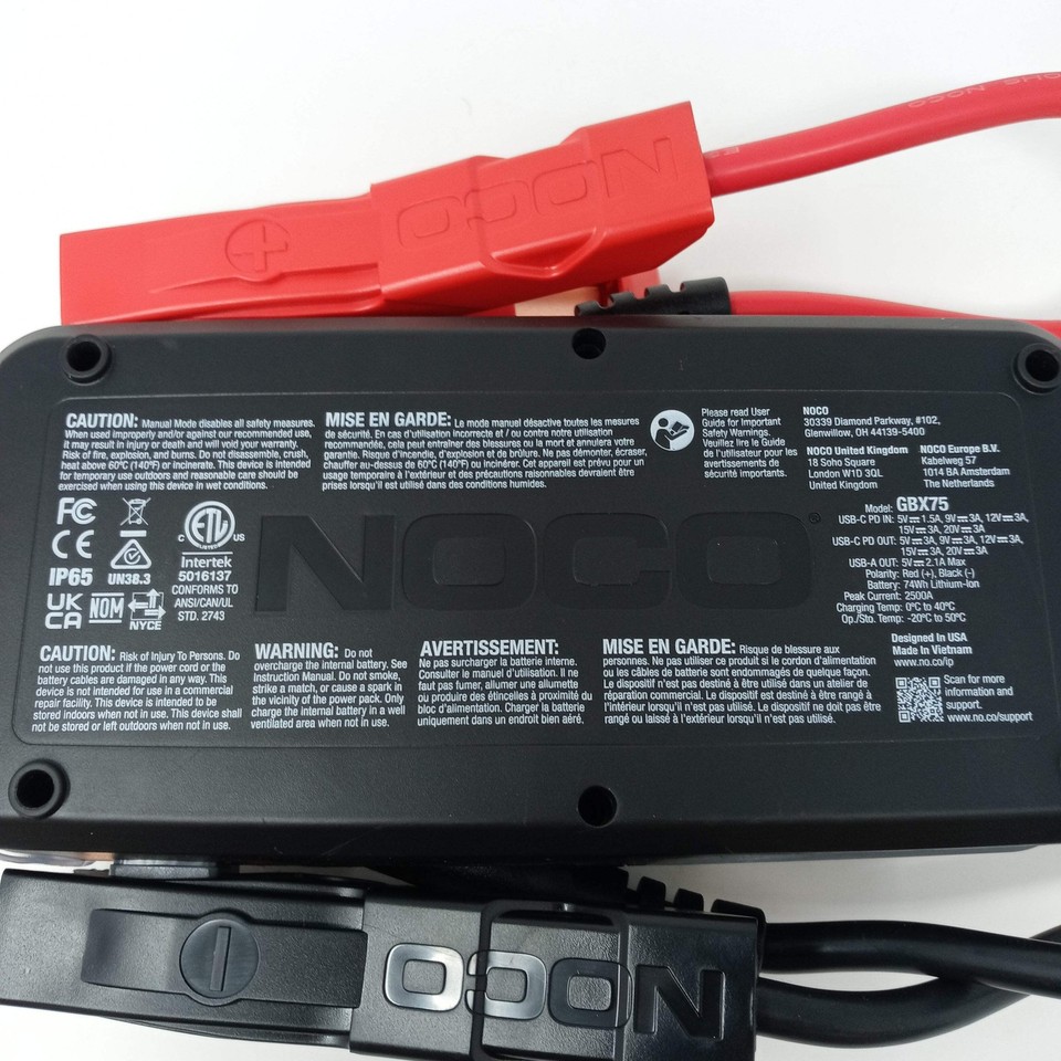 Noco GBX75 BOOST X 12V 2500A Lithium Jump-Starter | eBay