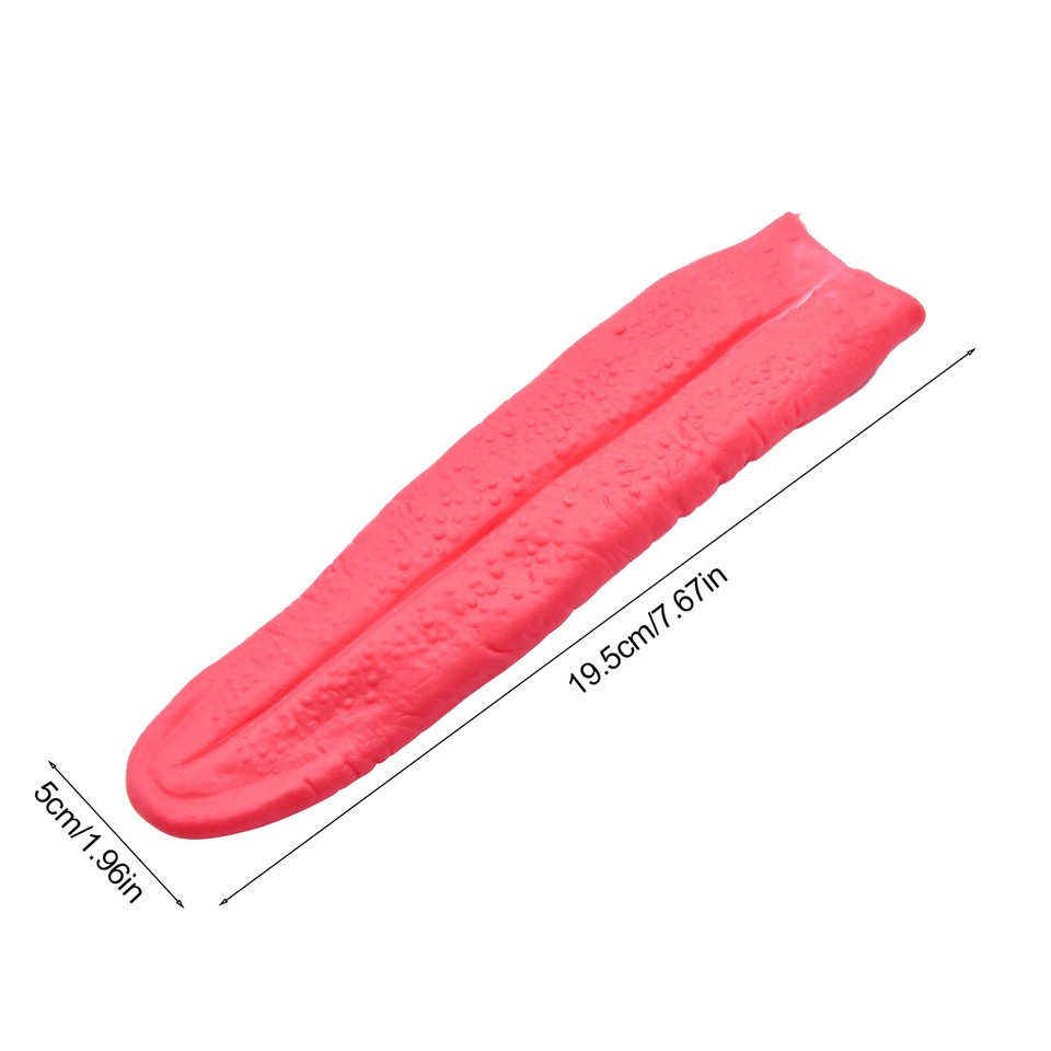 2PCS Tongue Fake Stretchy Tongue Halloween Cosplay Prop Party Cosplay ...