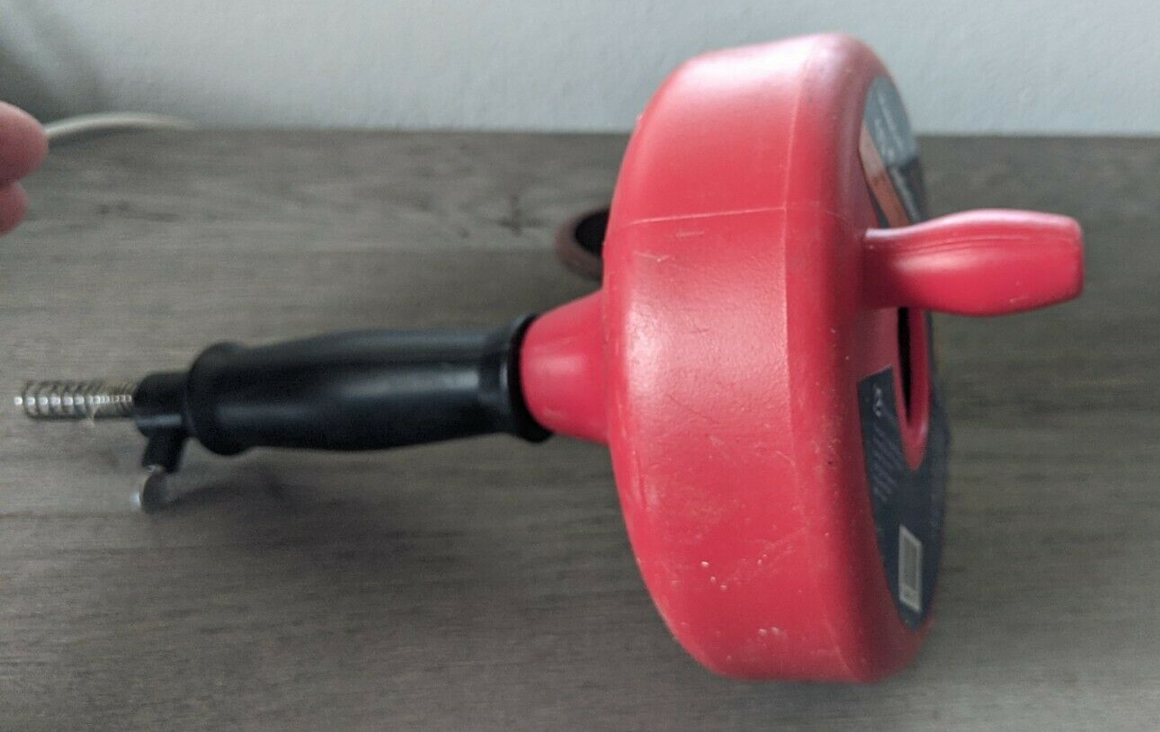 PlumbCraft 7750115 Manual Canister Pipe Auger 15' (foot) for Small to ...