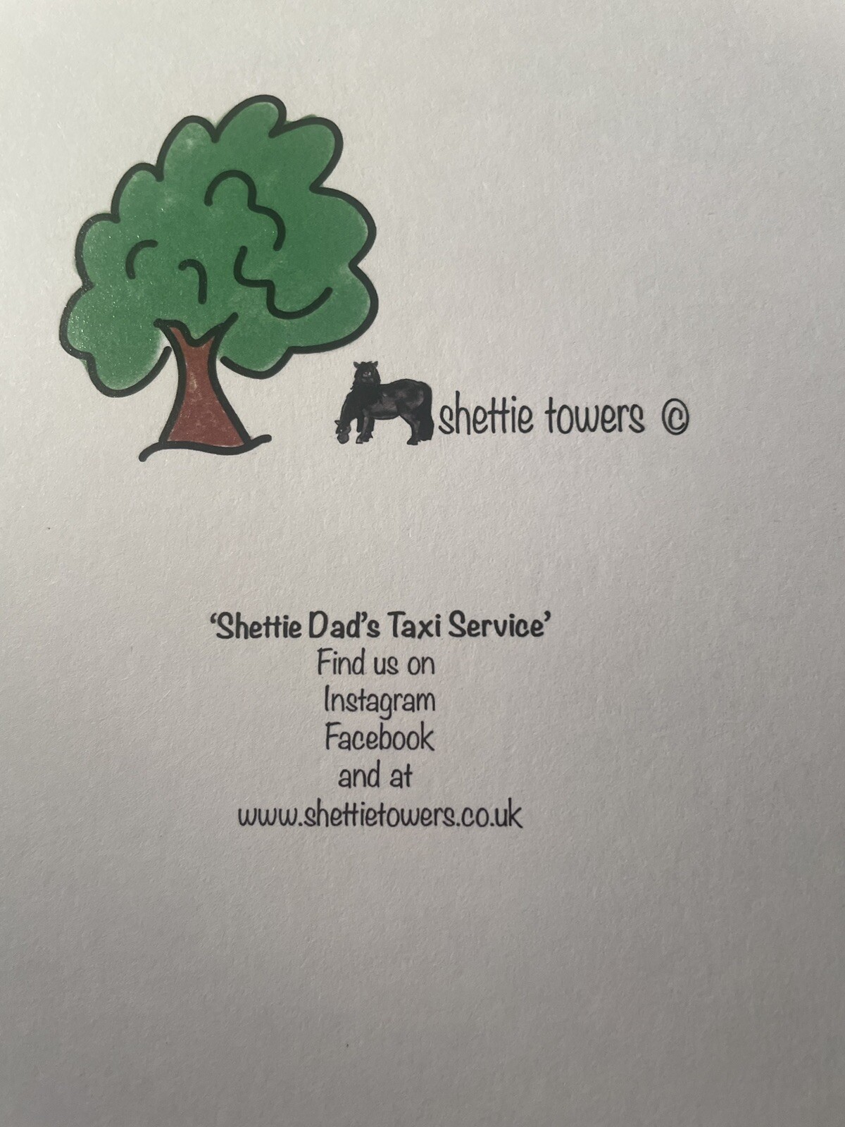 Horse Shetland Pony Father’s Day Dad Birthday School Run Card Funny ...