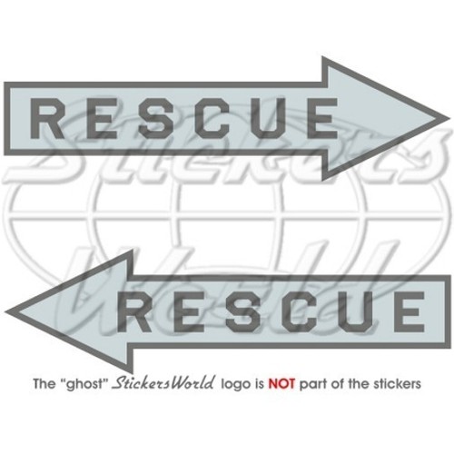 RESCUE Air Force Rescue Arrow USAF LowVis Airplane 140mm Sticker x2 ...