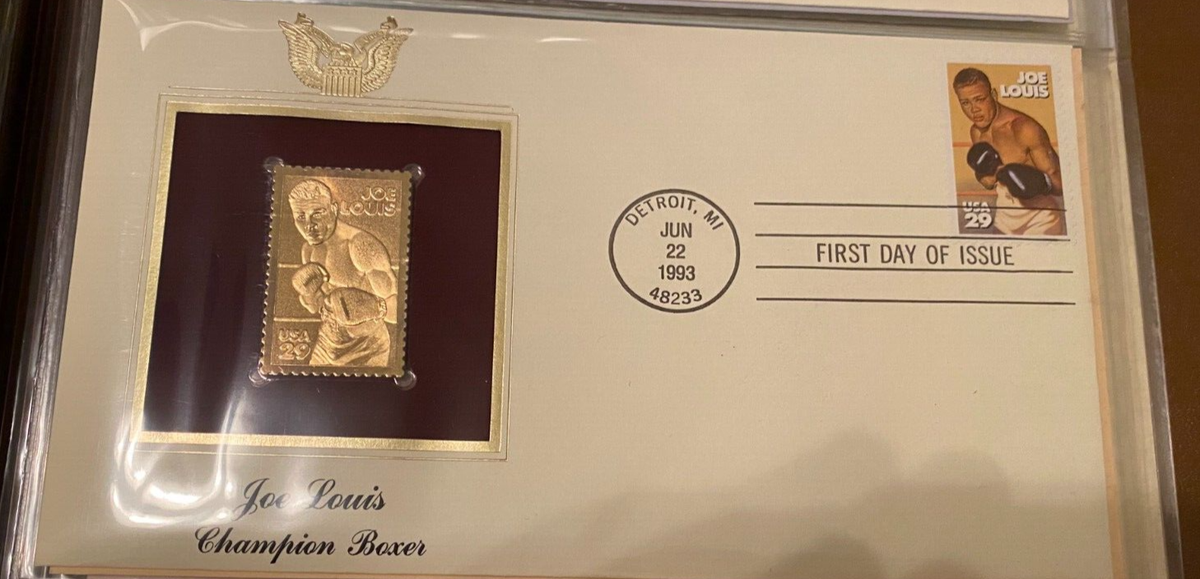 Joe Louis Stamp Sold At Auction: Rare 1938 Boxing Advertisement Poster