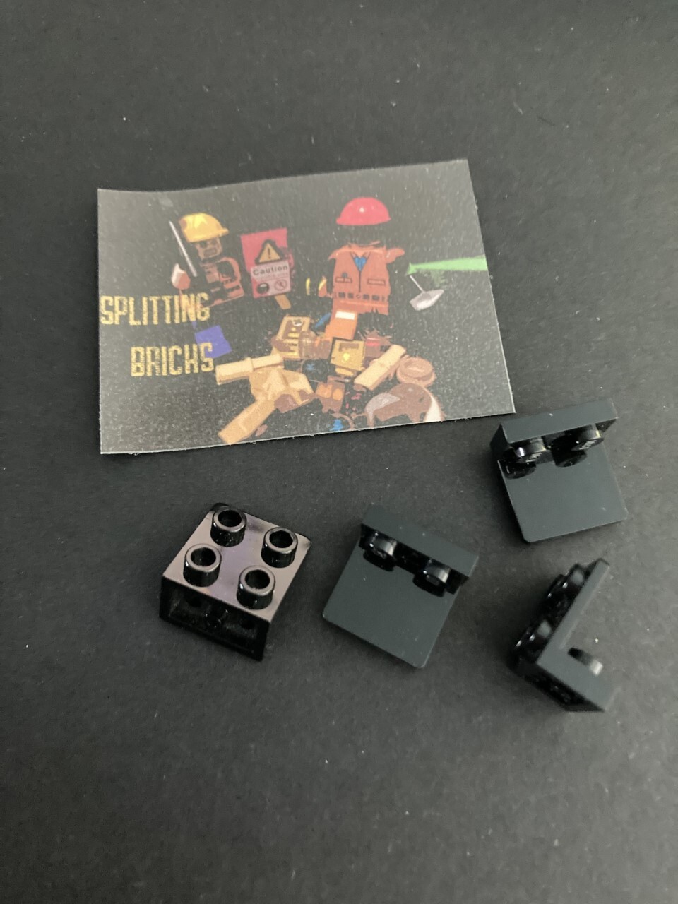 LEGO Bracket 1 x 2 - 2 x 2 - Inverted 99207 Black x 4 | eBay UK