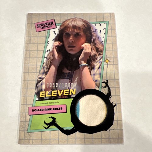 Topps Stranger Things Eleven Set Used Memorabilia Roller Rink Dress RUD ...