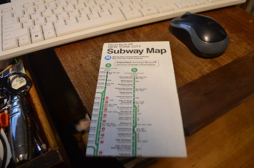 1987 New York City Subway Map MTA Metropolitan Transportation Authority ...