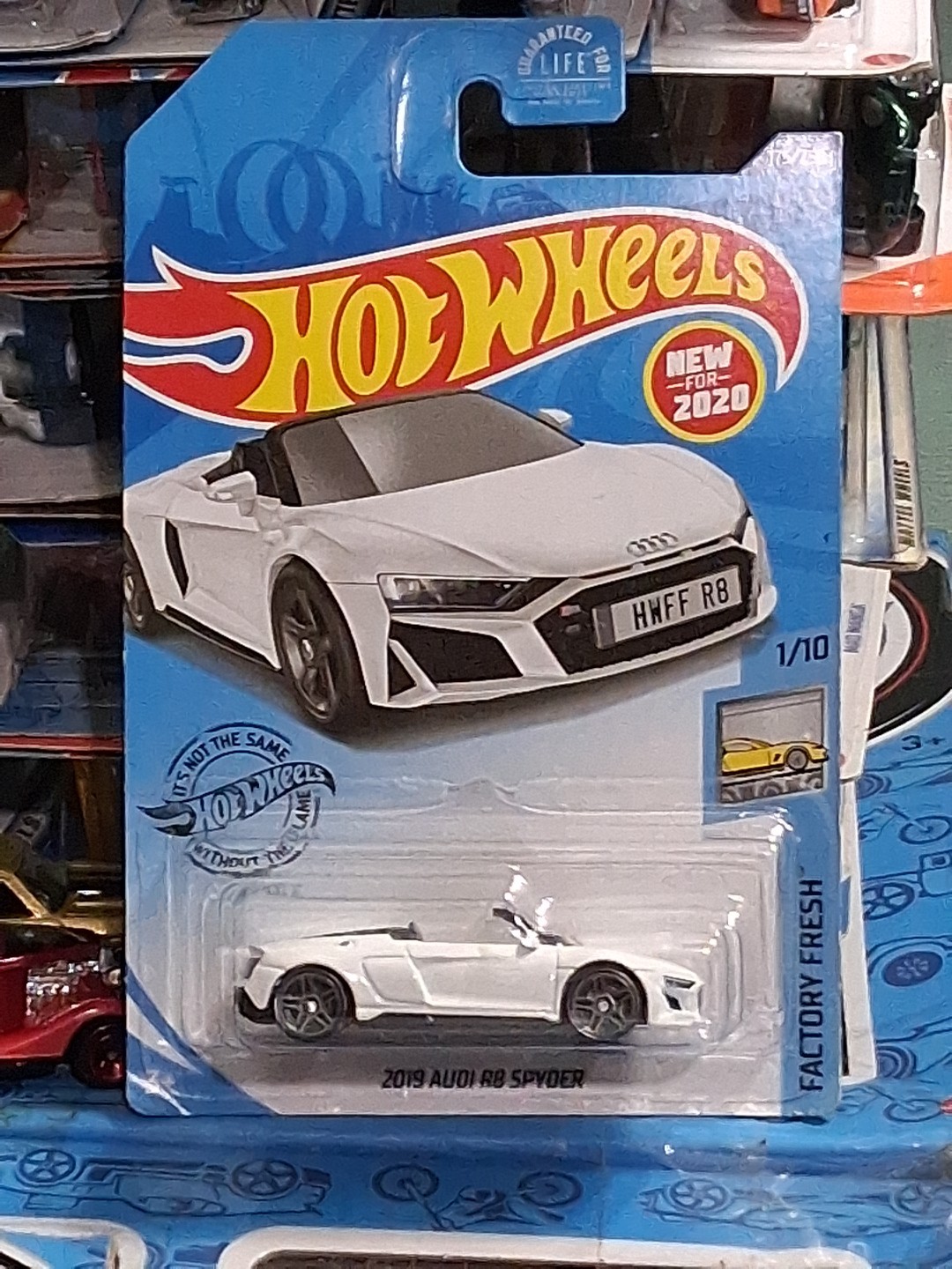 2020 Hot Wheels #175 Factory Fresh 1/10 2019 AUDI R8 SPYDER White w ...