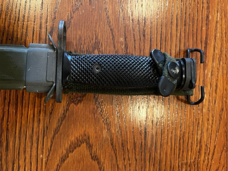 US Imperial M7 Bayonet with USM8A1 PWH Scabbard | eBay