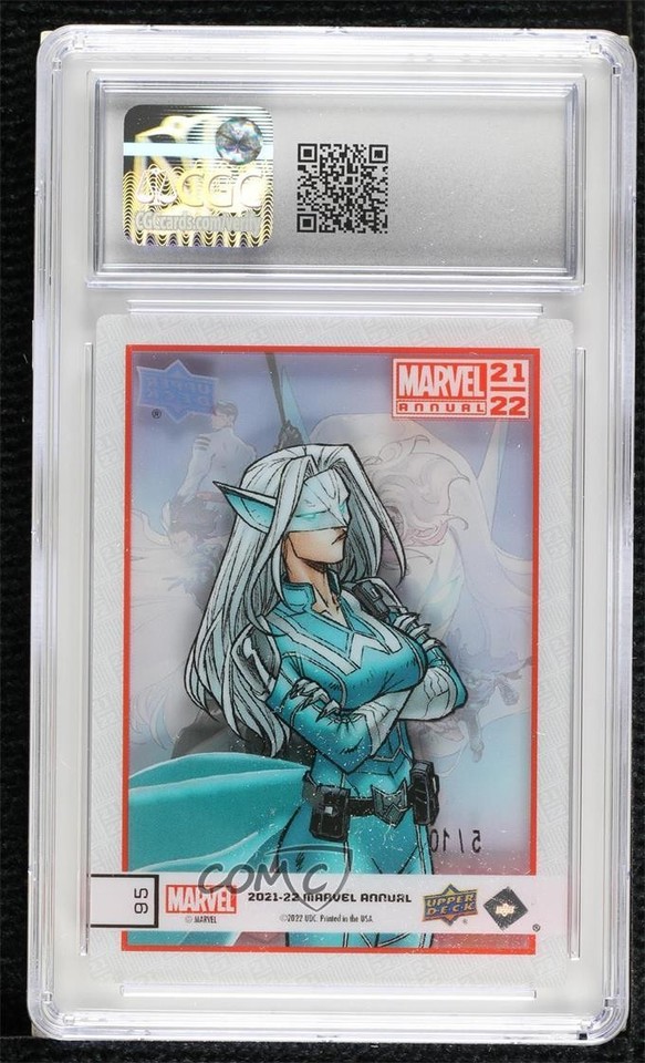 2021 Upper Deck Marvel Annual Crystal Clear 5/10 White Fox #95 CGC 9 ...