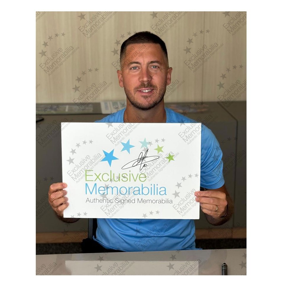 Belgien-Trikot signiert von Eden Hazard. Icon-Rahmen | eBay.de