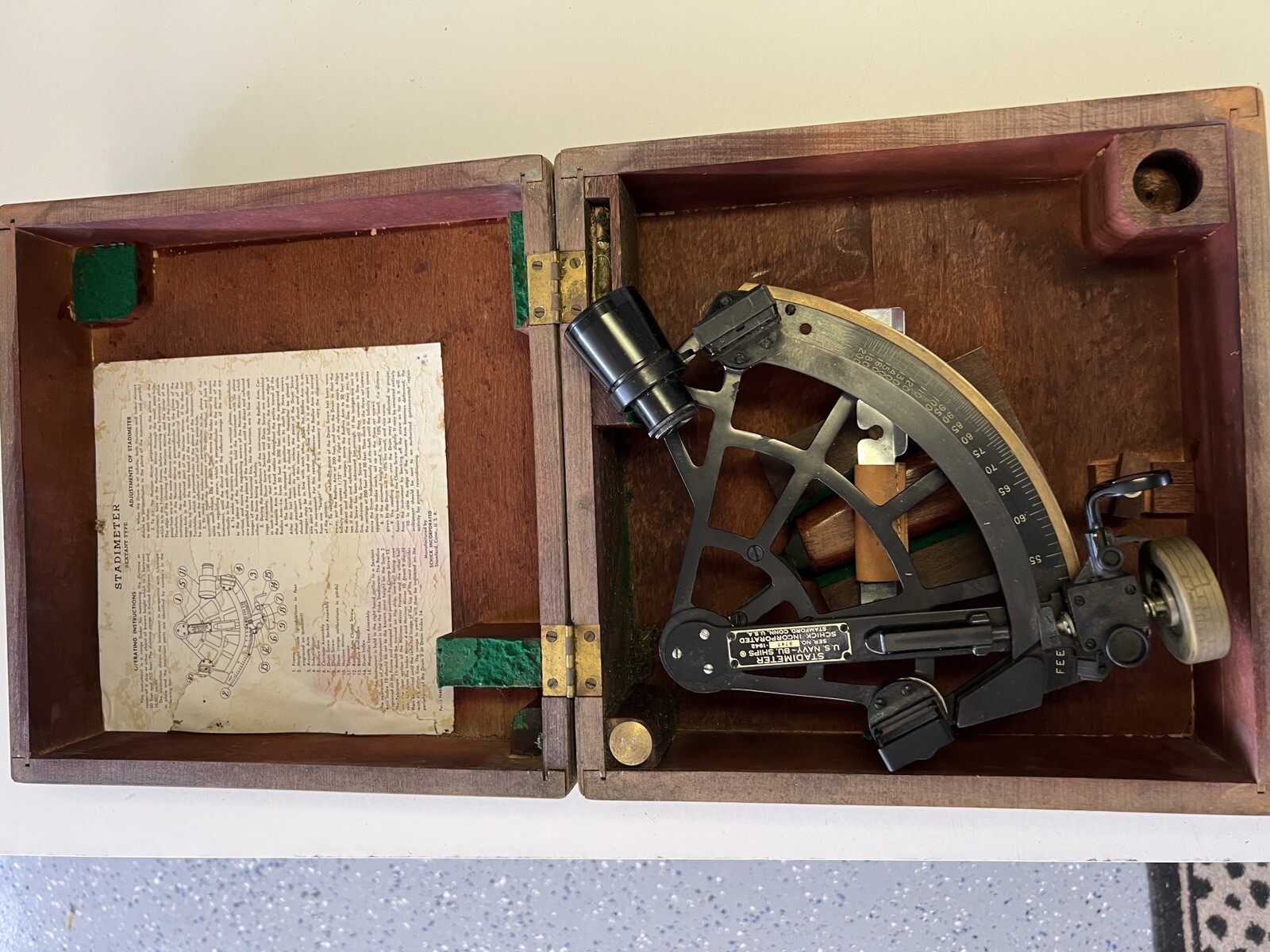 US NAVY sextant type stadimeter by Carbonara Labs | eBay
