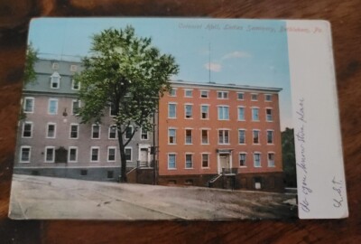 Colonial Hall Ladies Seminary Bethlehem PA Postcard Litho-Chrome ...